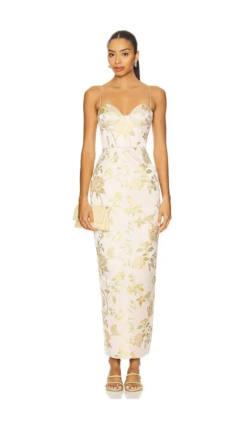 SAU LEE Marielle Floral Dress - Blush
