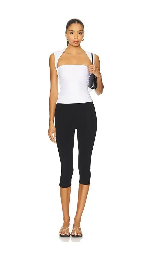 Amanda Uprichard X Revolve Short Sleeve Momo Top - Ivory