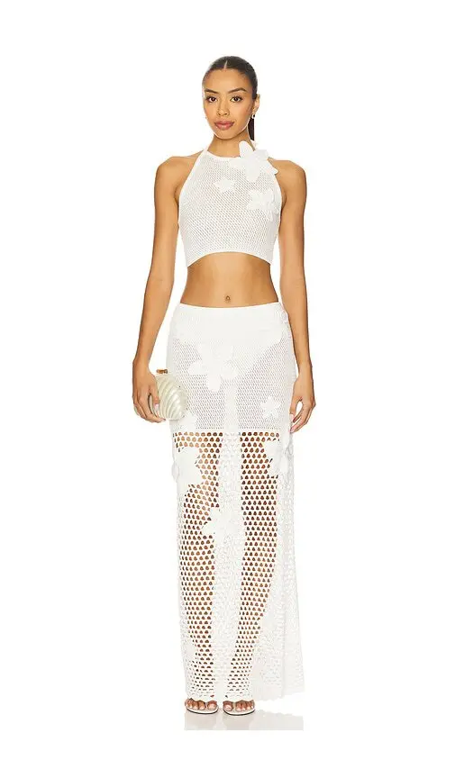 Devon Windsor Rammy Halterneck Cropped Top