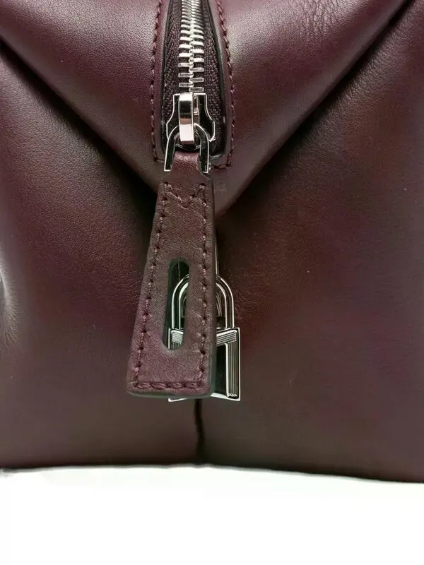 Max Mara Zip-fastening Leather Tote Bag - Red