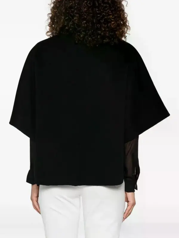 Max Mara Button-fastening Cape Jacket