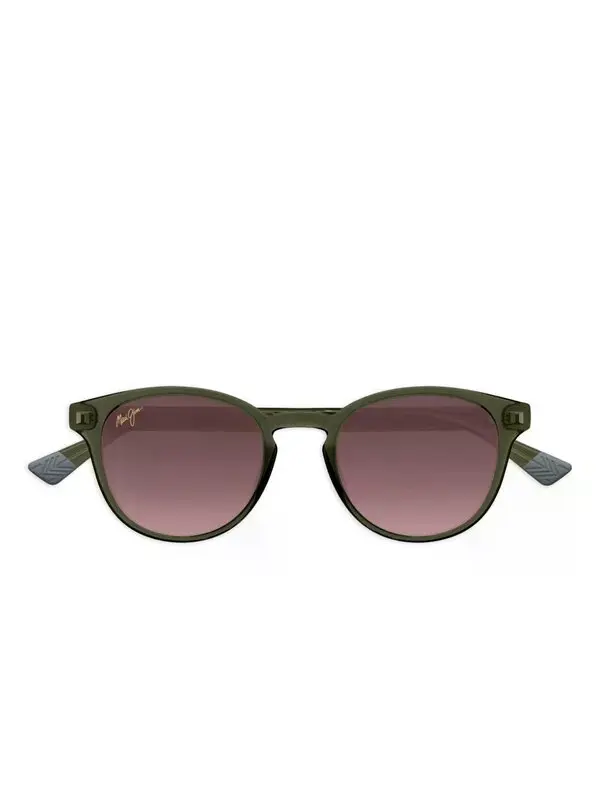 Maui Jim Hiehie Round Sunglasses - Green