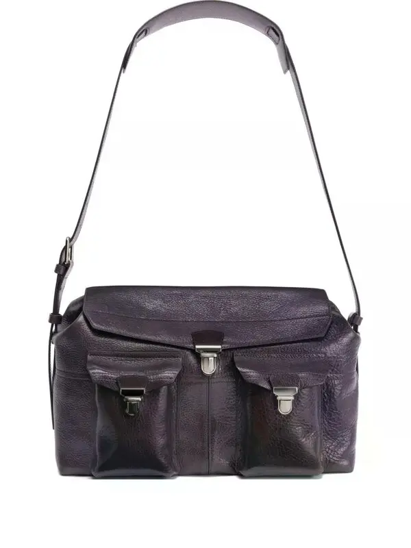 LEMAIRE Week-end Gear Leather Shoulder Bag - Brown