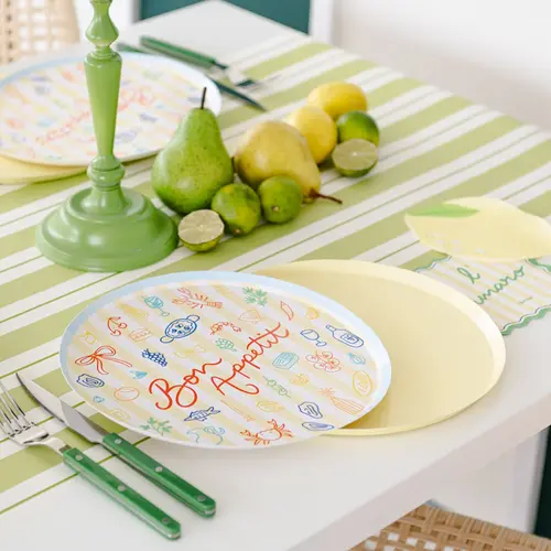 JOLLITY & CO Le Dinner Bon Appetit Dinner Plates