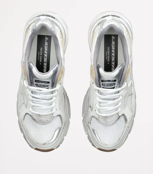 GOLDEN GOOSE Leather Star Sneakers - White