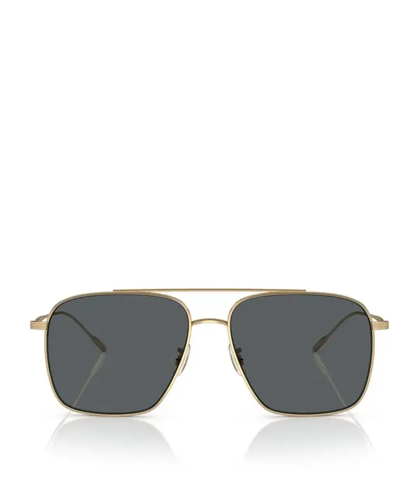 Oliver Spencer Titanium Dresner Sunglasses - Gold