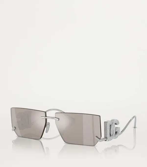 Dolce & Gabbana Mirrored Sunglasses - Silver