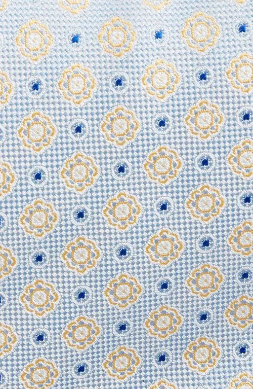 Canali Neat Medallion Silk Neck Tie