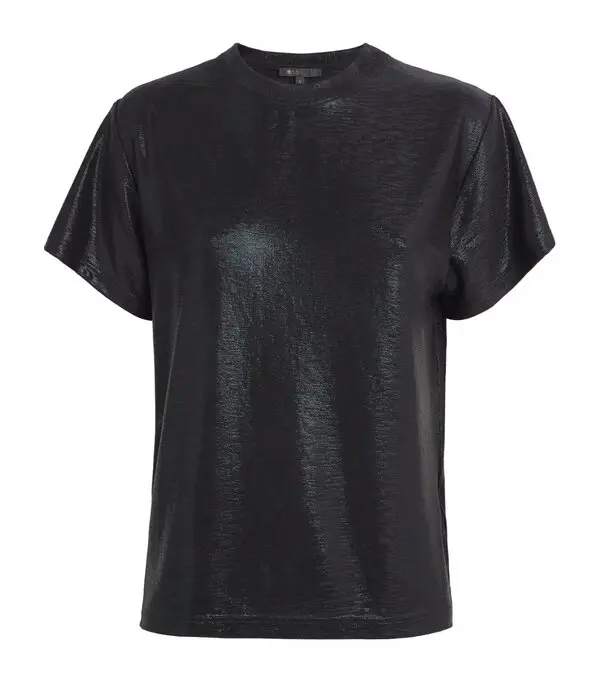 Maje Metallic Jersey T-shirt - Black