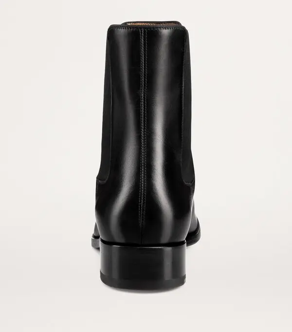 CHRISTIAN LOUBOUTIN Samson Leather Chelsea Boots - Black