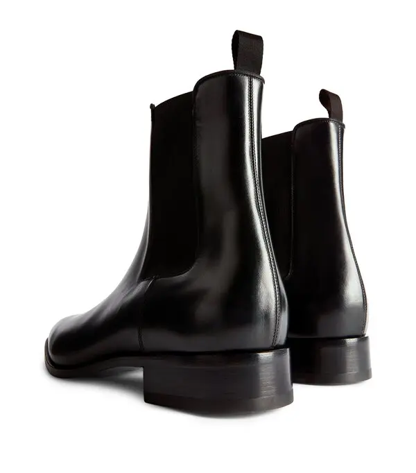 CHRISTIAN LOUBOUTIN Samson Leather Chelsea Boots - Black