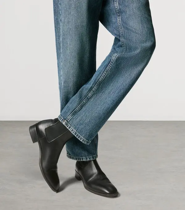CHRISTIAN LOUBOUTIN Samson Leather Chelsea Boots - Black