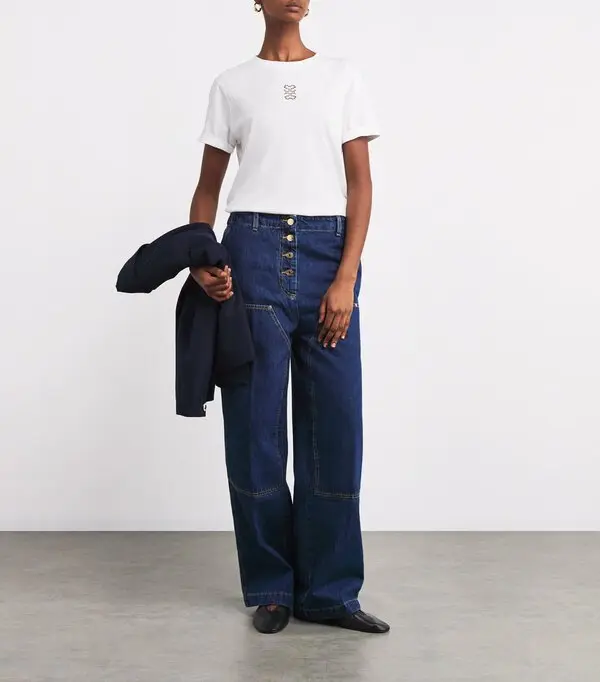 Sandro Cotton Monogram T-shirt