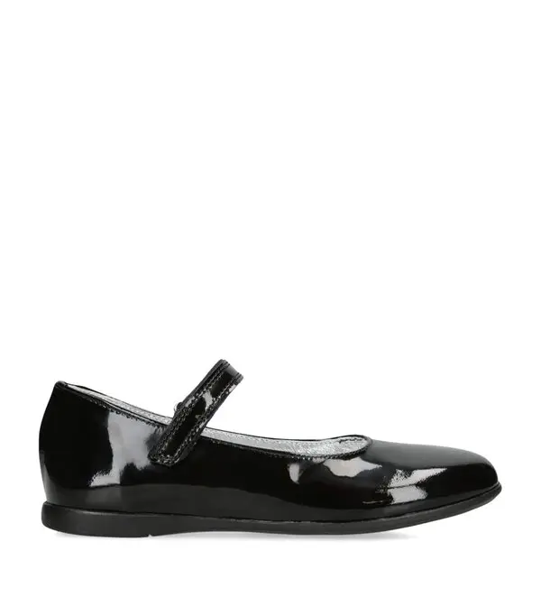 PAPOUELLI Evie Patent Leather Mary Jane Flats