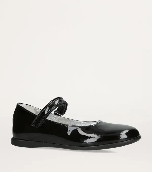 PAPOUELLI Evie Patent Leather Mary Jane Flats