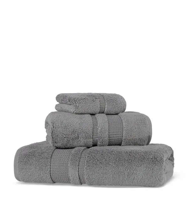 HAMAM Cotton Pera Bath Towel - Grey