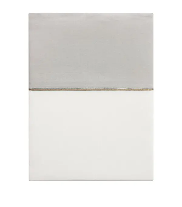 ALEXANDRE TURPAULT Organic Cotton Nobel Super King Duvet Cover - Neutral