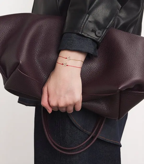 REDLINE String Bracelet With Diamond Snake