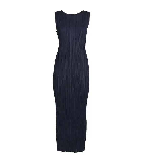 Issey Miyake Midi Dress - Navy