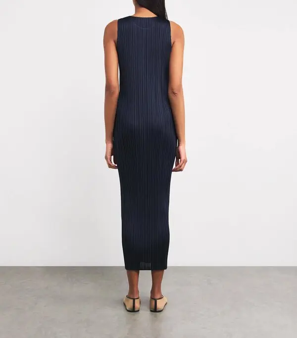 Issey Miyake Midi Dress - Navy
