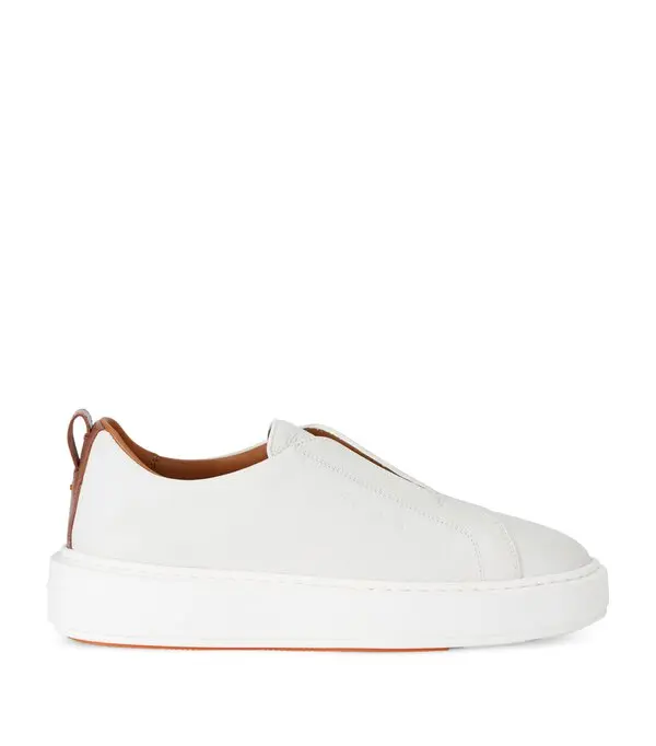 Santoni Leather Victory Sneakers