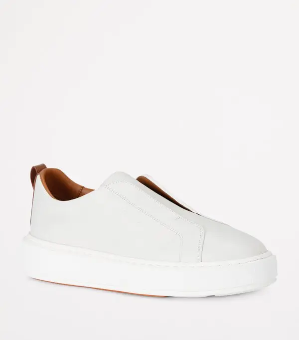 Santoni Leather Victory Sneakers