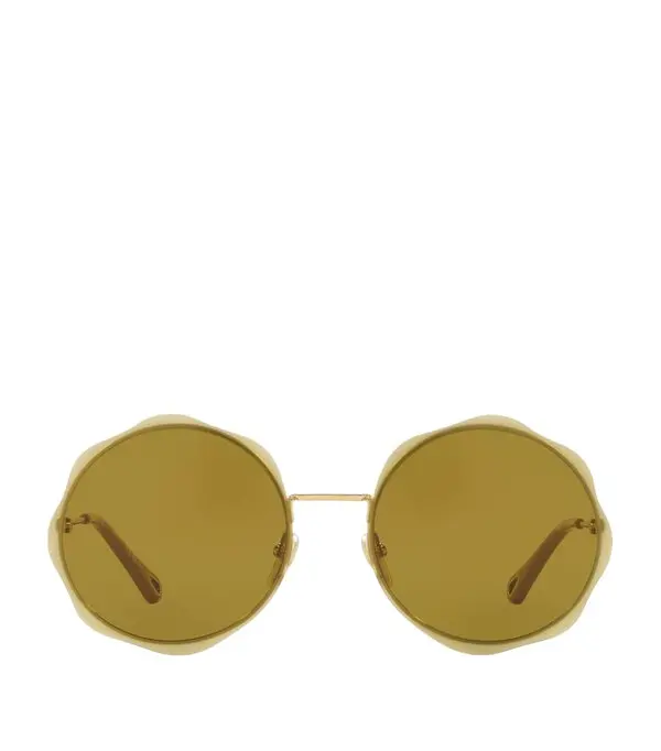 Chloé Metal Sunglasses - Gold