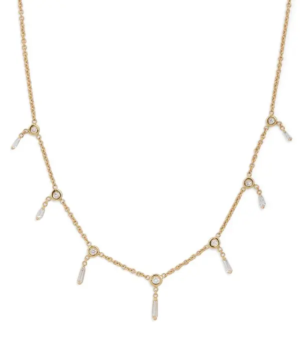 Jacquie Aiche Diamond Shaker Necklace - Gold