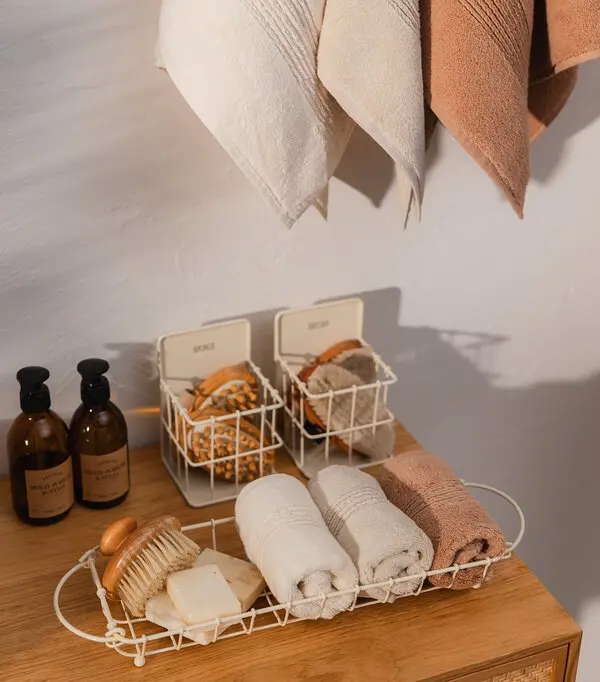 HAMAM Organic Cotton Galata Face Cloth - Pink