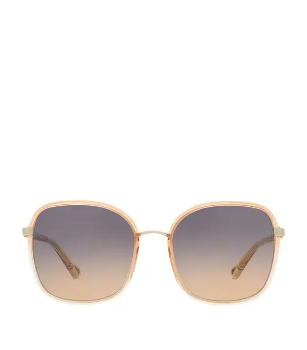 Chloé Oversized Square Sunglasses - Orange