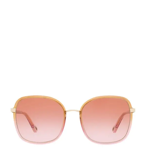 Chloé Oversized Square Sunglasses - Yellow