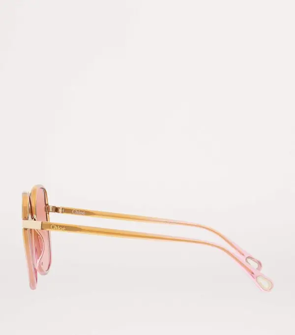 Chloé Oversized Square Sunglasses - Yellow