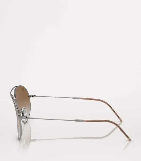 Ray-ban Metal Aviator Sunglasses - Grey