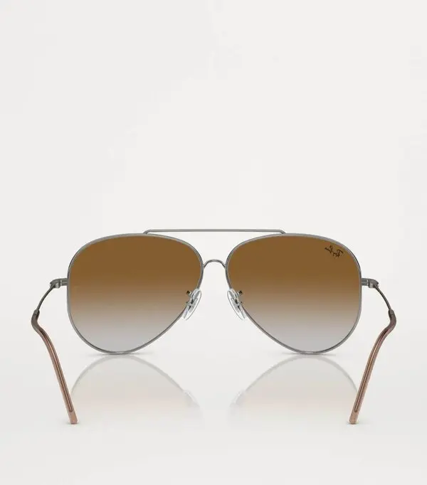 Ray-ban Metal Aviator Sunglasses - Grey
