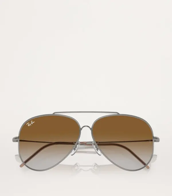 Ray-ban Metal Aviator Sunglasses - Grey