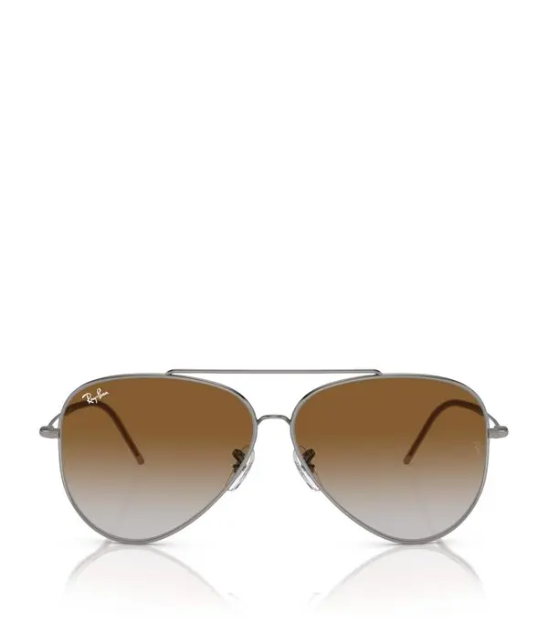 Ray-ban Metal Aviator Sunglasses - Grey
