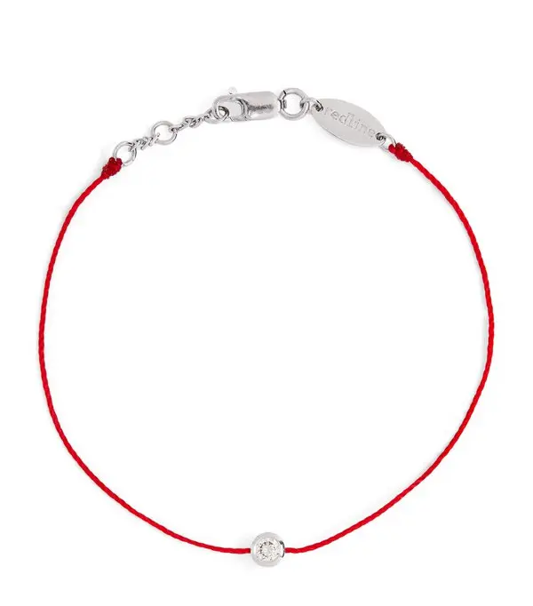 REDLINE White Gold And Diamond Bracelet - Red
