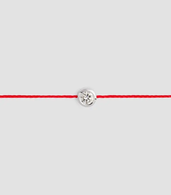 REDLINE White Gold And Diamond Bracelet - Red
