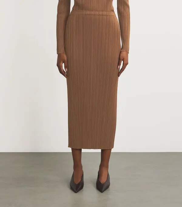 Issey Miyake Pleated Maxi Skirt
