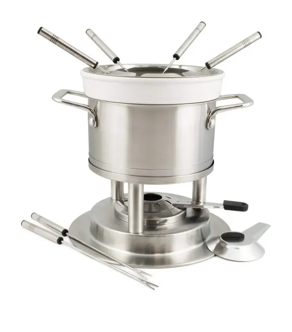 SWISSMAR Stainless Steel Basel 11-piece Fondue Set - Metallic