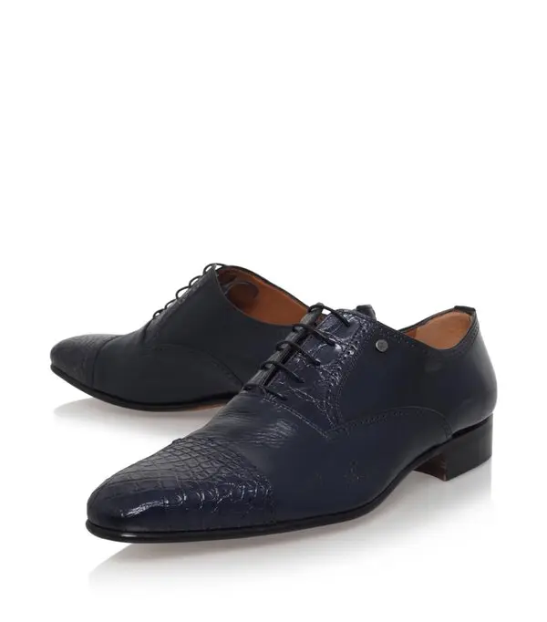 STEMAR Crocodile Leather Oxford Shoes