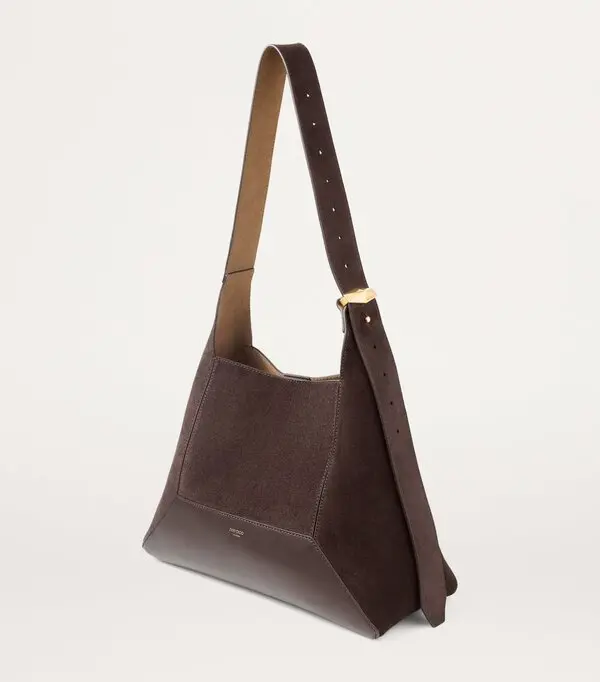 JIMMY CHOO Medium Diamond Shoulder Bag - Brown