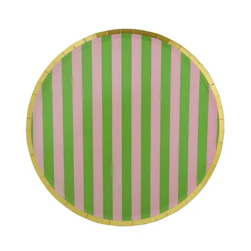 JOLLITY & CO Camp Bachelorette Stripe Dinner Plates - Assorted Pre-pack