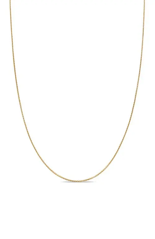 David Yurman 18k Yellow Box Chain Necklace, 1.25mm - Gold
