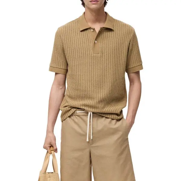 Mango Rib Polo - Beige