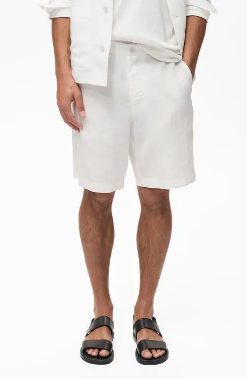 Mango Slim Fit Lyocell & Linen Bermuda Shorts