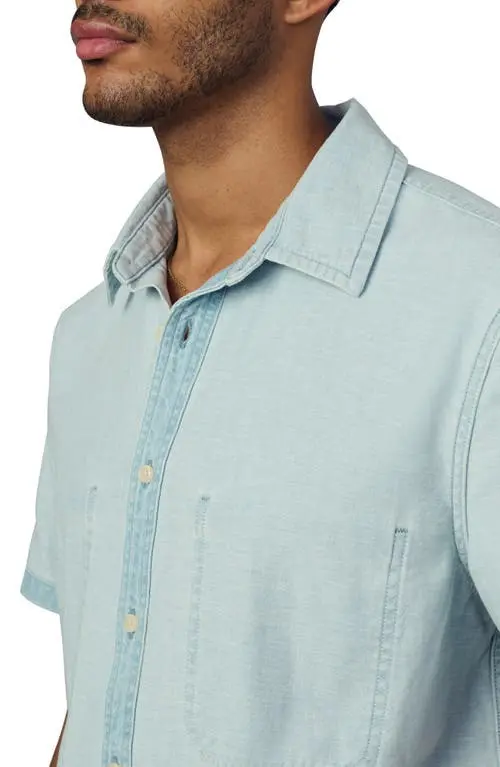 Joe's Jeans Reverse Chambray Camp Shirt