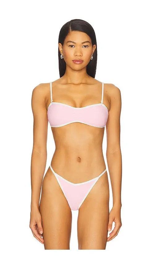 L*Space Selena Bikini Top - Pink Sugar & Cream