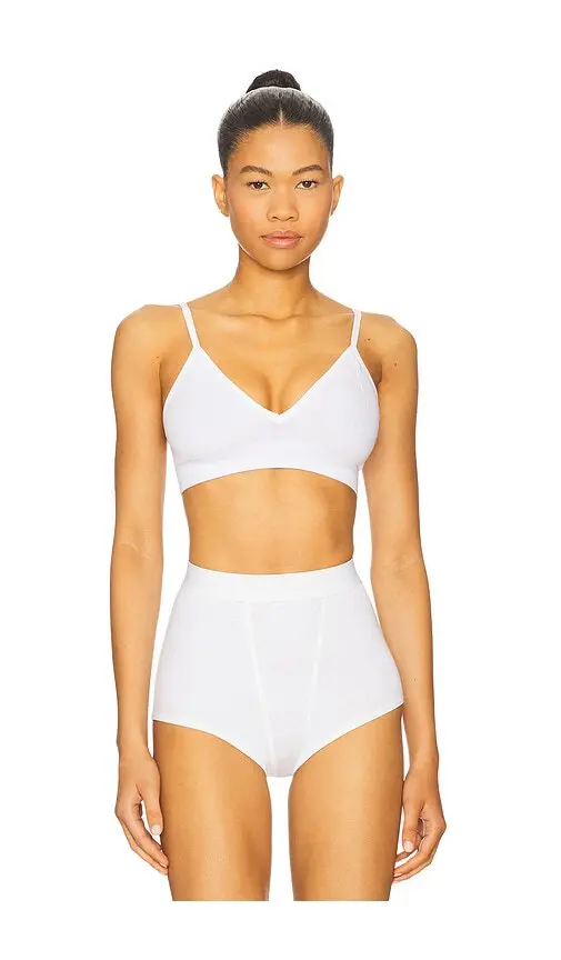 Lunya Seamless Bare Bralette In White - Sincere White
