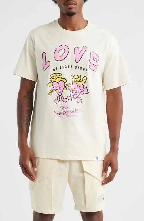 VIC GARCIA WORLD Love Together Again Graphic T-shirt - Cream